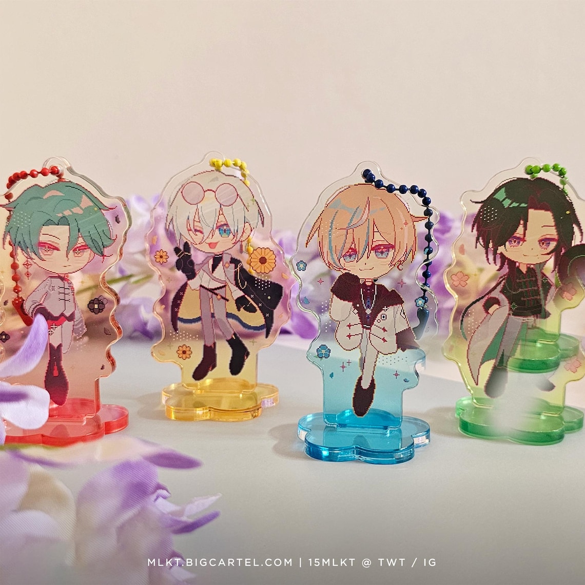 NIJIEN | Pixel Standee / Charms - Etsy