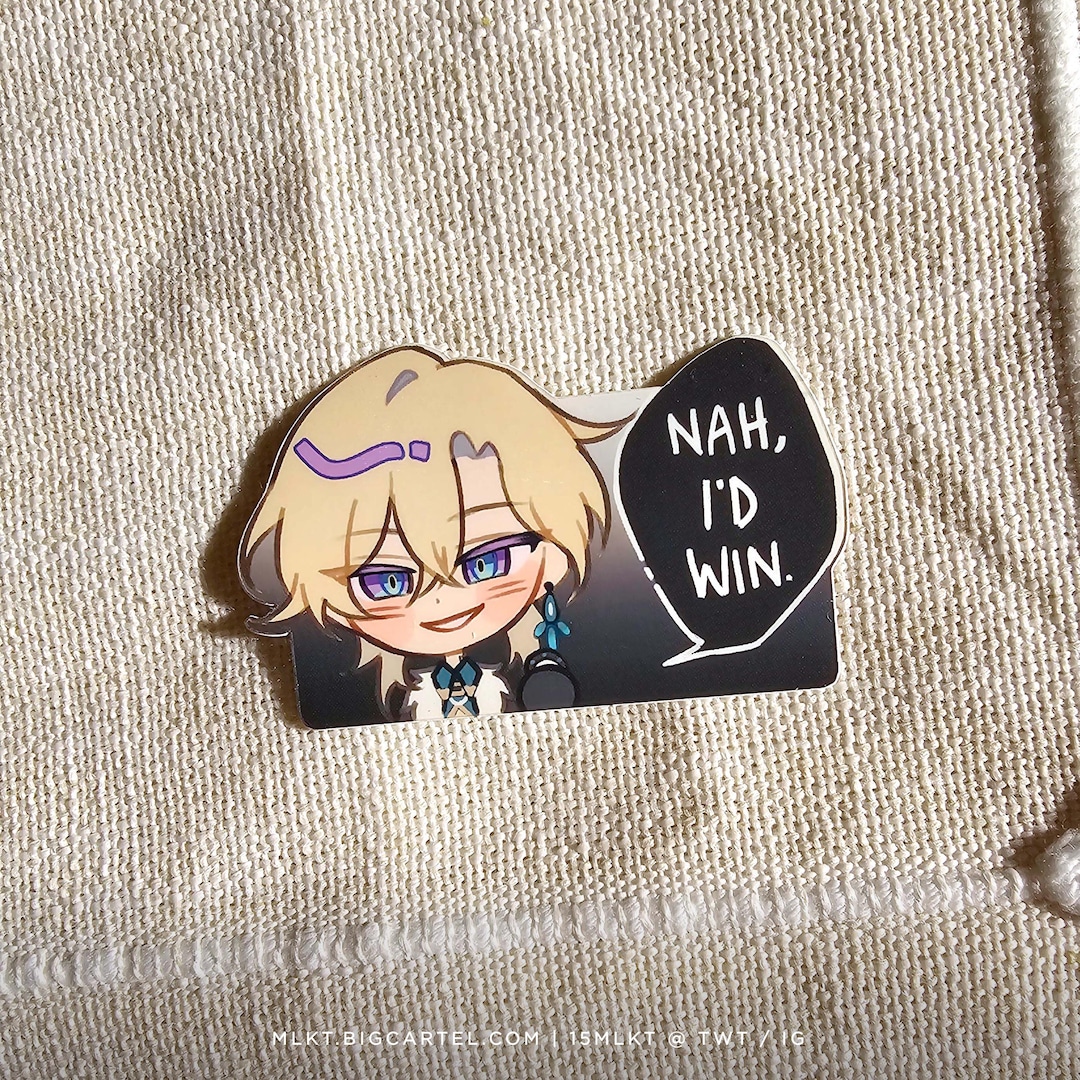 HSR | Aventurine - Nah, I'd Win Sticker - Etsy