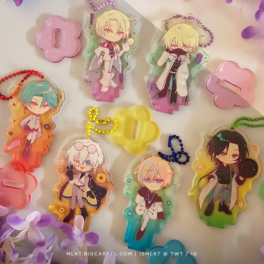 NIJIEN | Pixel Standee / Charms - Etsy