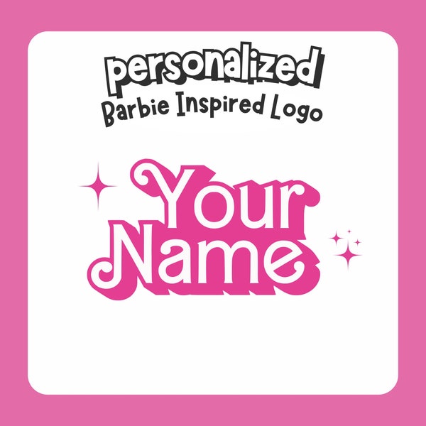 Barbie Nametag - Etsy