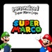 Personalized Custom Mario Bros PNG SVG Bundle Font Clipart Letters ...