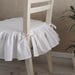 Dining Chair Cover French Large Linen Chair Seat Covers With 4 Sided ...