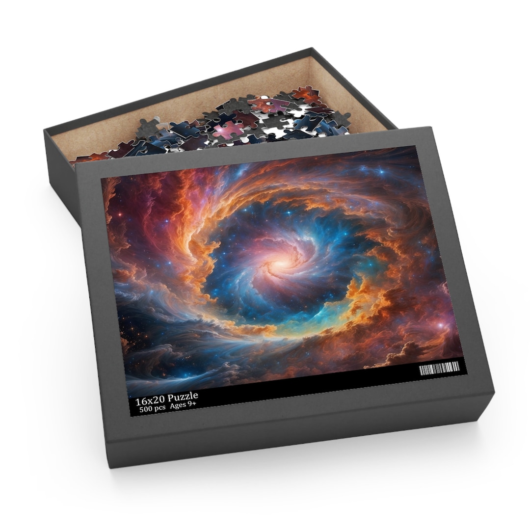 Cosmic Spiral Galactic Nebula Jigsaw Puzzle 120, 252, 500-piece - Etsy