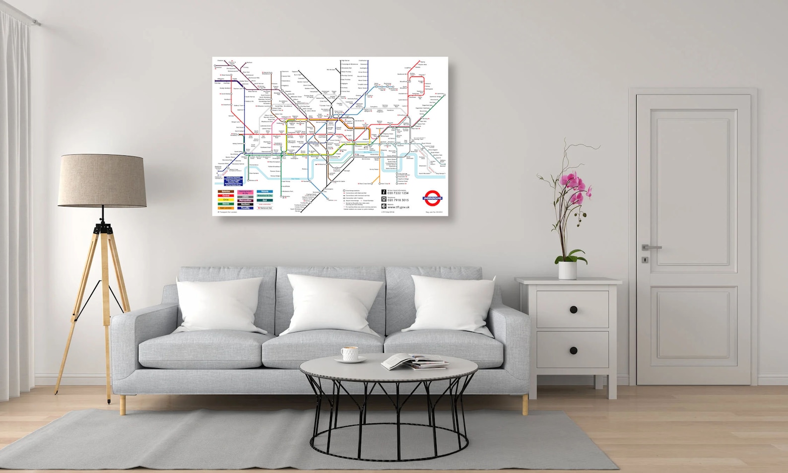 London Tube Map Poster Print Wall Art - Etsy