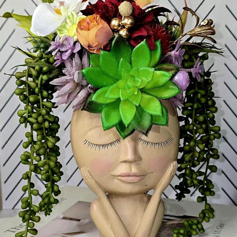 Head Planter - Etsy