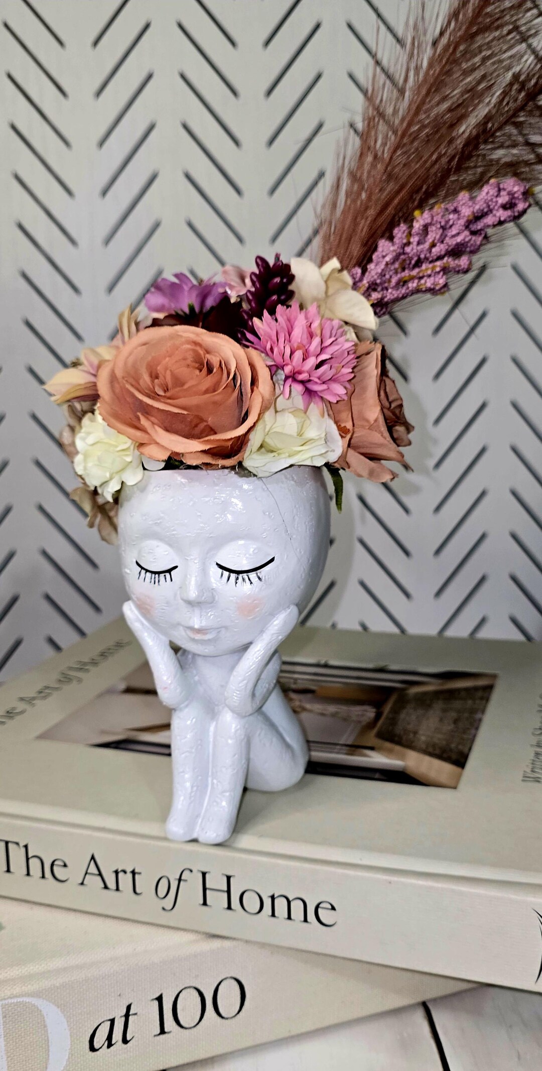 Head Planter CAMILLE Lady Face Planter - Etsy