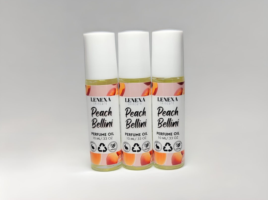 Peach Bellini Perfume Oil, Roll on Perfume, Roller Ball Perfume Oil ...