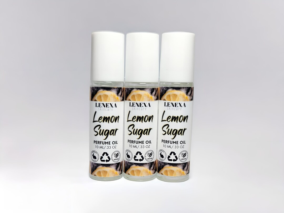 Lemon Sugar Perfume Oil, Perfume Oil, Roll on Perfume Oil, Lemon ...