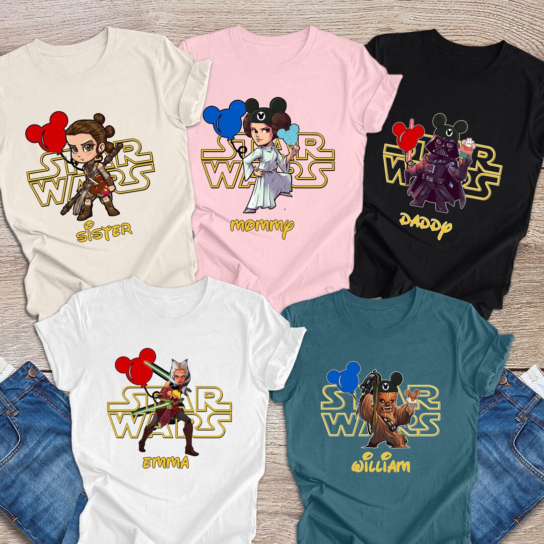 Personalized Star Wars Shirt, Custom Disney Star Wars Shirt, Family ...