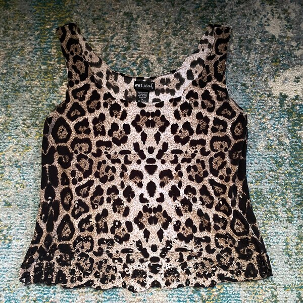 Y2k Leopard Tank Top - Etsy
