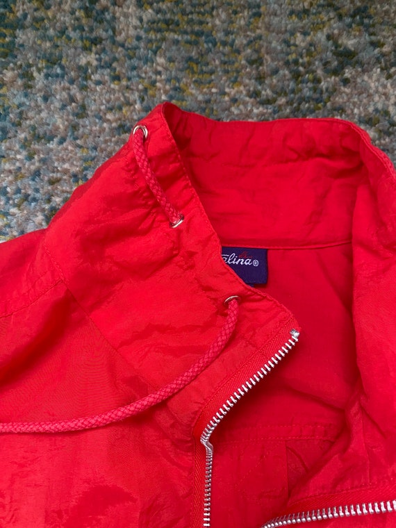 Vintage Catalina women’s red Sport logo nautical wind… - Gem