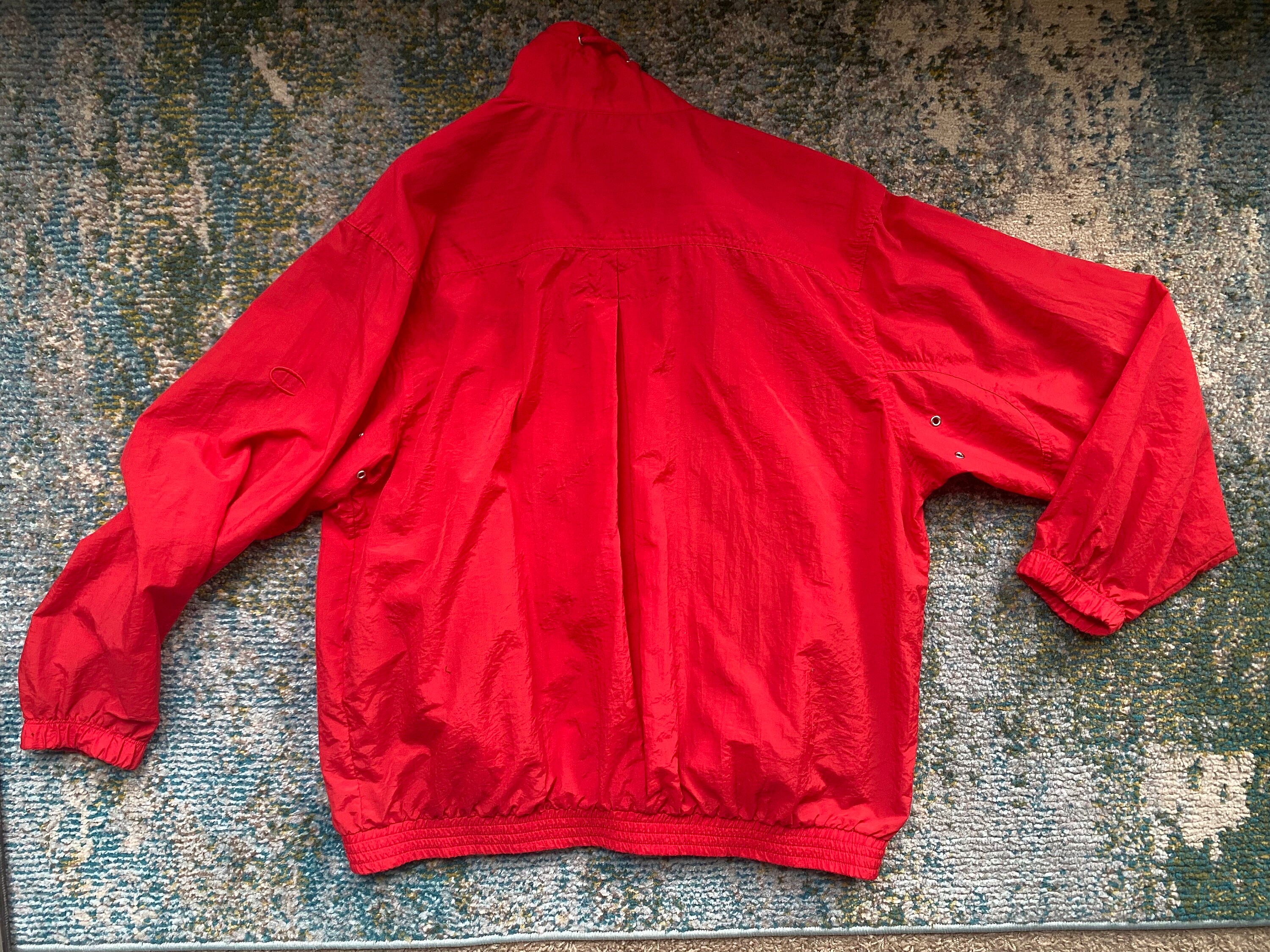 Vintage Catalina Womens Red Sport Logo Nautical Windbreaker Jacket ...