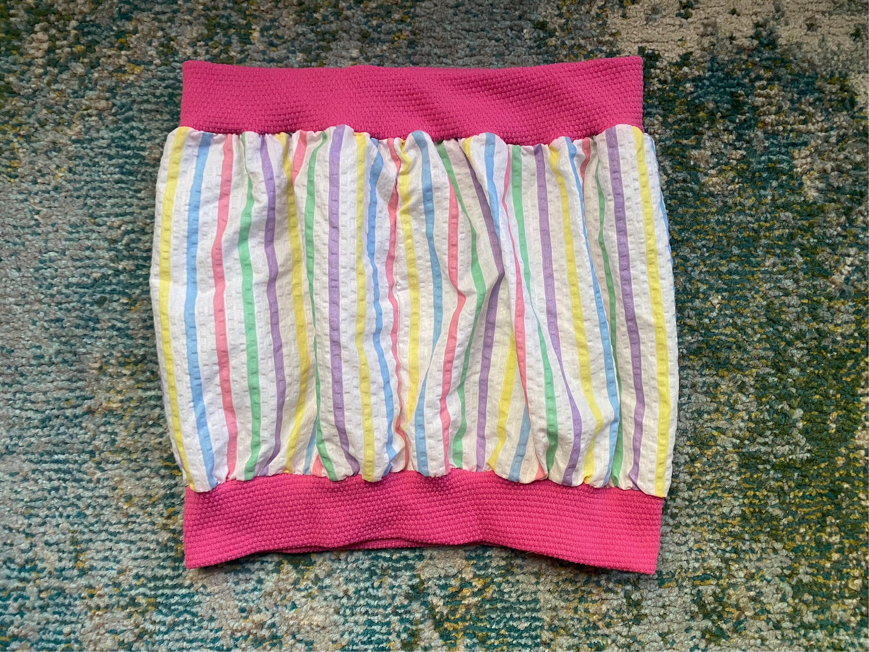 Vintage Candy Striped Cotton Tube Top, Size Small Medium / Vintage Tops ...