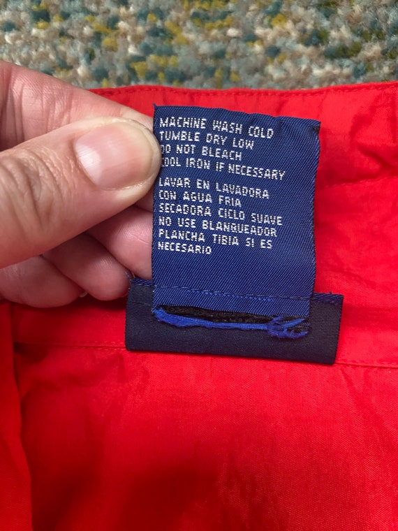 Vintage Catalina women’s red Sport logo nautical wind… - Gem