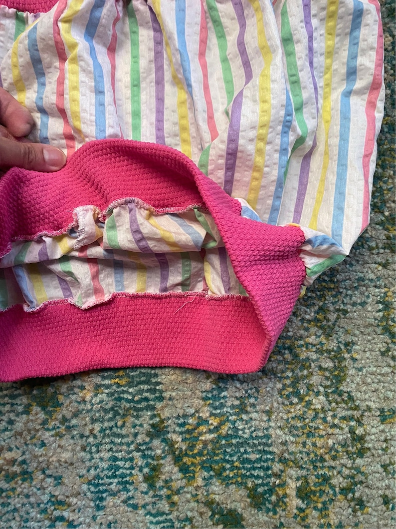 Vintage Candy Striped Cotton Tube Top, Size Small Medium / Vintage Tops ...