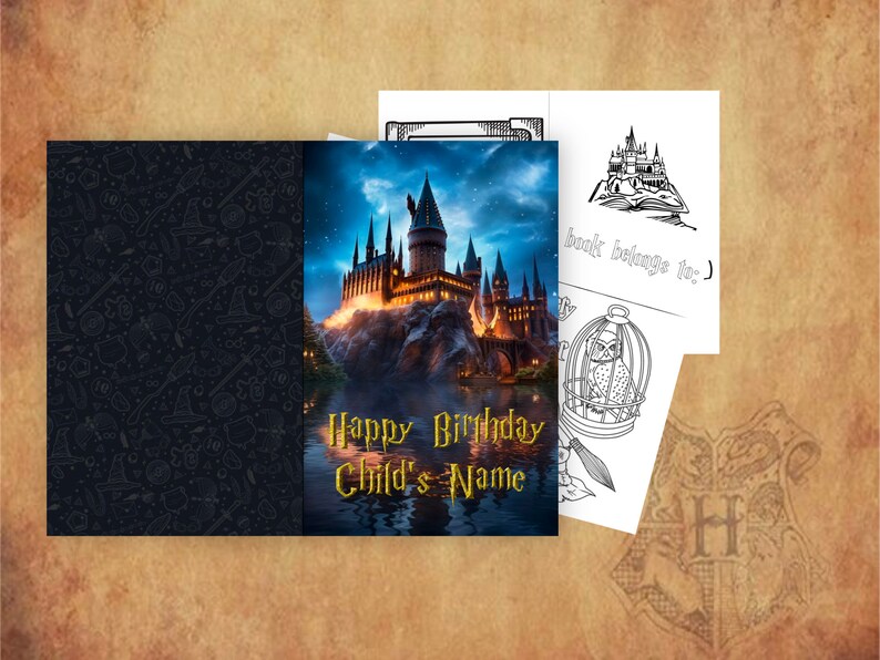 Birthday Coloring Book, Custom Coloring Book, Birthday Activity Sheet ...