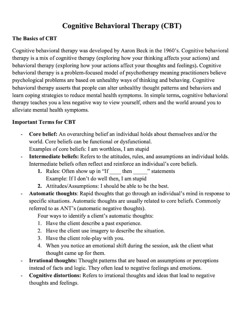 Social Work and Counseling Resource: Major Theories and Modalities for ...