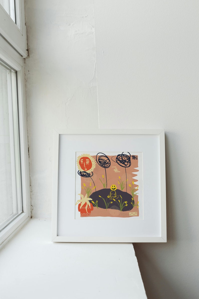 Expressionist Digital Wall Art Download - Leave Me Alone Graphic Art - Etsy