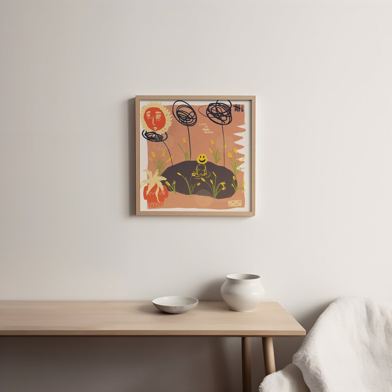 Expressionist Digital Wall Art Download - Leave Me Alone Graphic Art - Etsy
