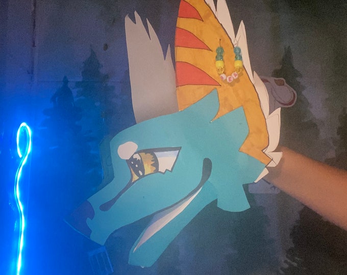 Customizable Paper Dragon Puppet - Etsy