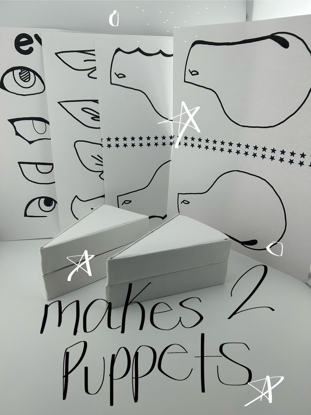 Paper Dragon Puppet Kit (DIY) - Etsy