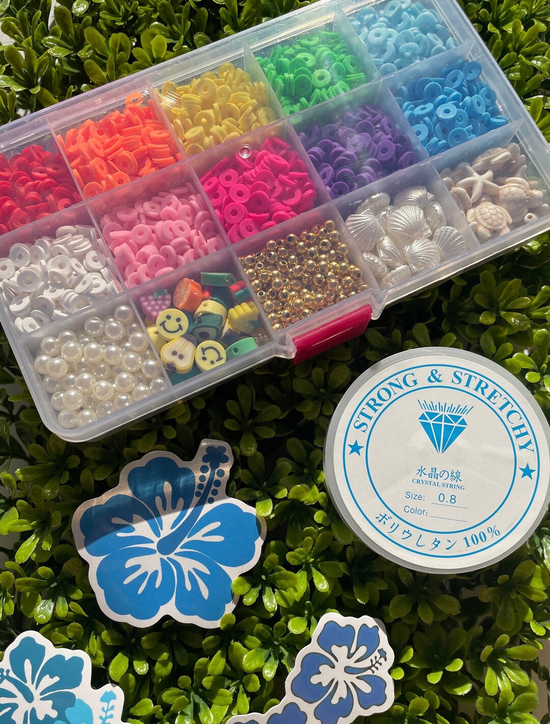 Preppy Clay Bead Kit - Etsy