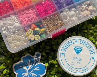 Preppy Starter Clay Bead Kit - Etsy