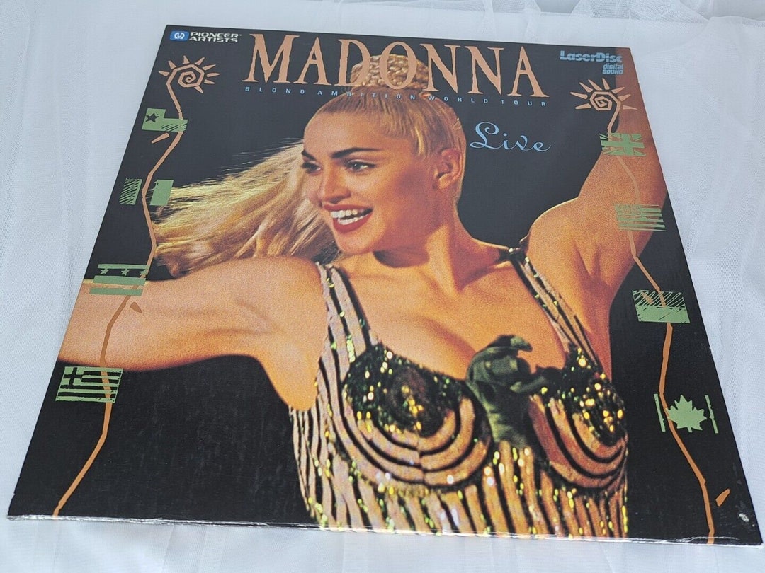 Madonna Blond Ambition World Tour Live Laserdisc 1990 Gatefold Etsy