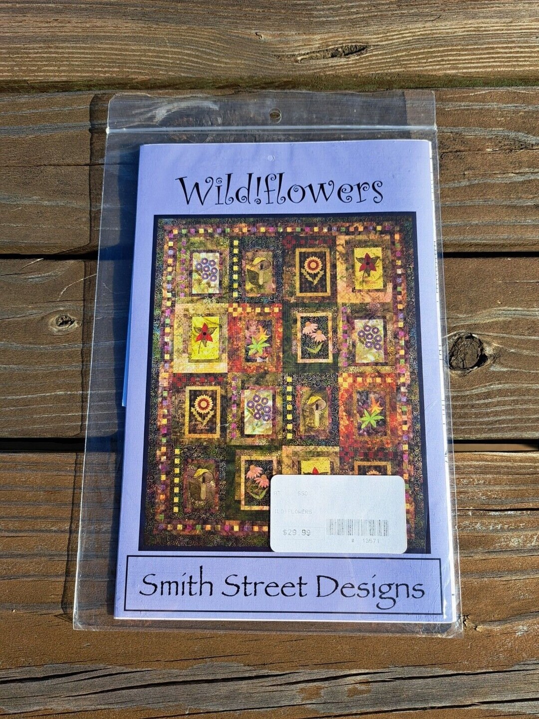 Wildflowers Smith Street Designs Appliqué Quilt Pattern Wall Hanging ...