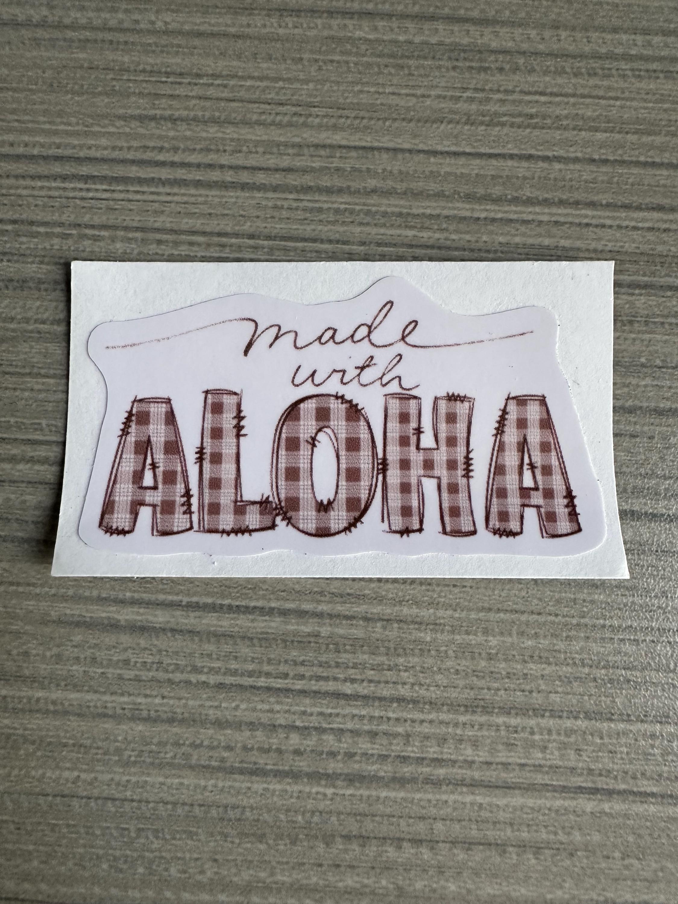 Palaka Aloha Sticker | Hawaiian Inspired Vinyl Sticker | Raised on ...