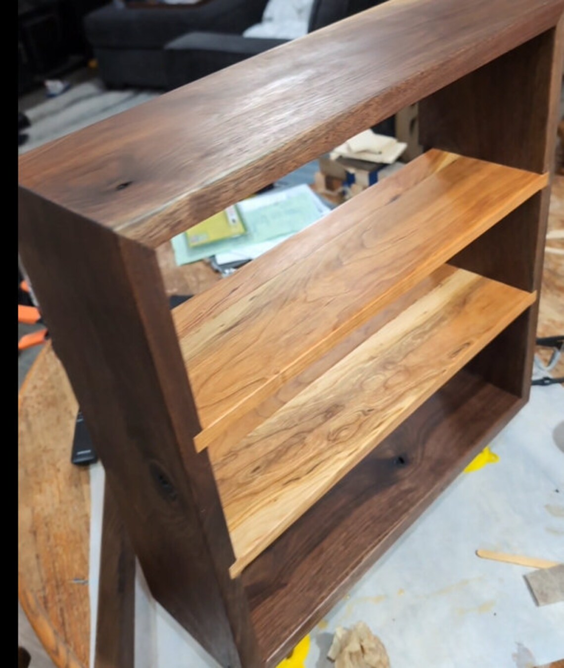 Hardwood Display Shelf Walnut and Cherry - Etsy
