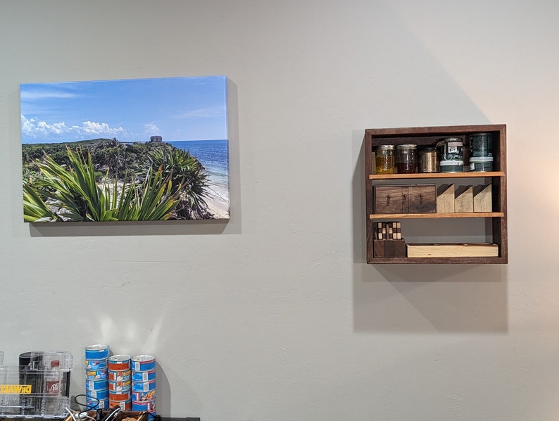 Hardwood Display Shelf Walnut and Cherry - Etsy