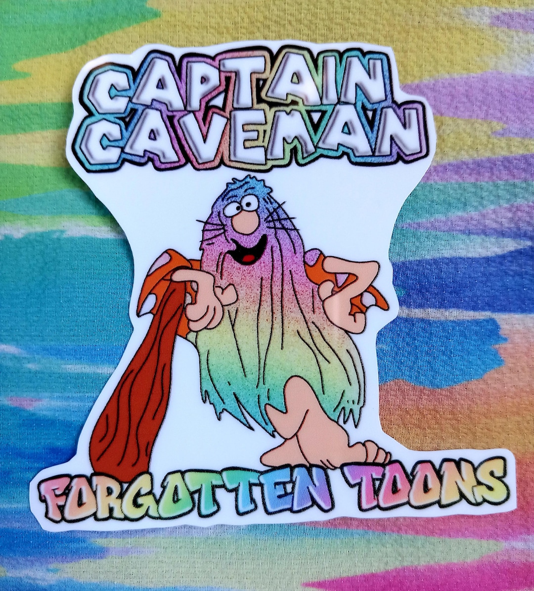 Captain Caveman: Forgotten Toons Durable Creative Vinyl Sticker Super ...