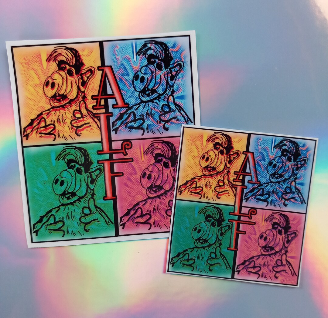 Alf Pop Art Vinyl Sticker Laptop Decal Water Bottle Bumper Sticker ...