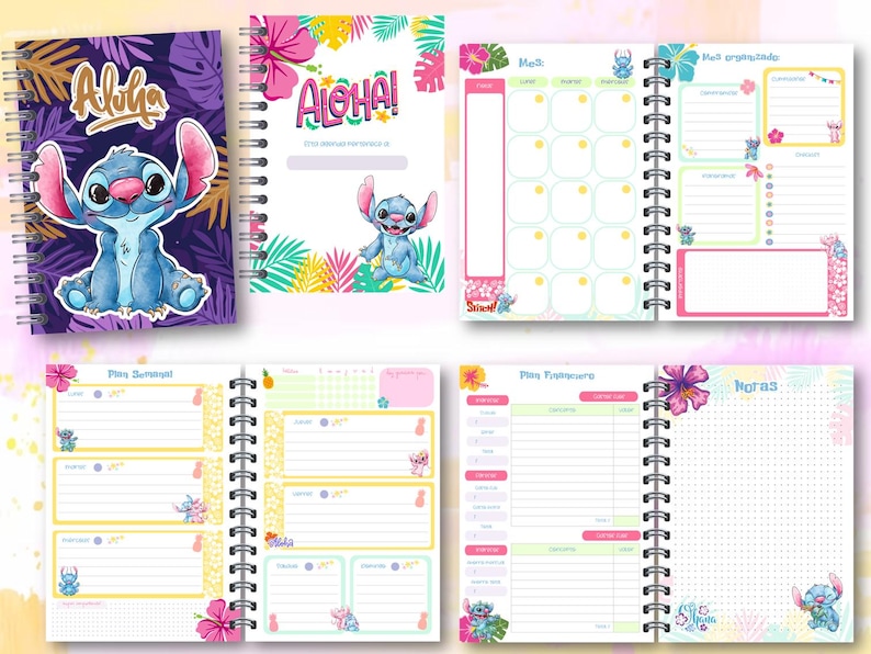 Agenda Stitch Editable 2025 - Archivo Digital - Etsy México