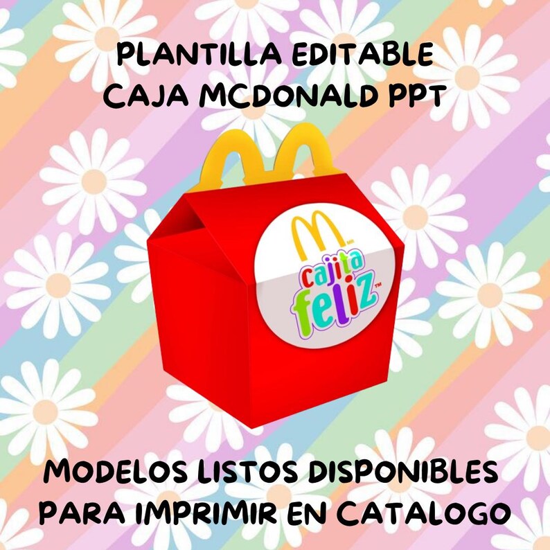 Editable Mcdonald S Happy Meal Template Designs Not Included Etsy