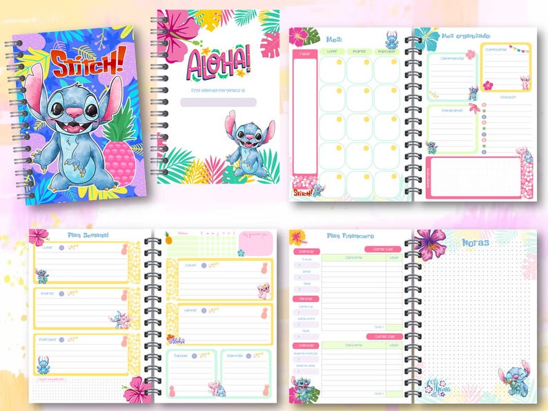 Agenda Stitch Editable 2025 - Archivo Digital - Etsy España