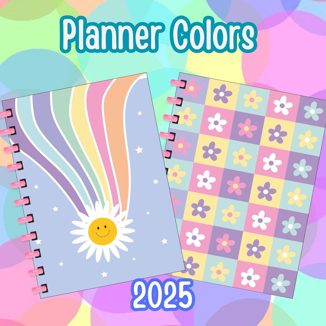 Agenda Planner Colors 2025/2026 Editable - Digital File - Etsy