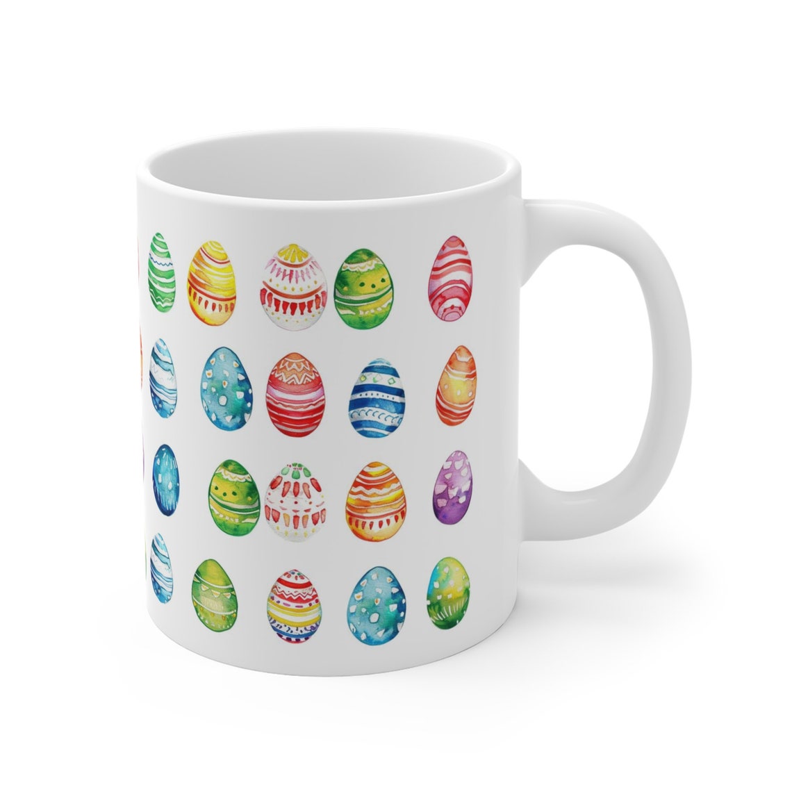 Painted Easter Egg Mug, Happy Easter, Painted Easter Eggs, Easter Mug ...