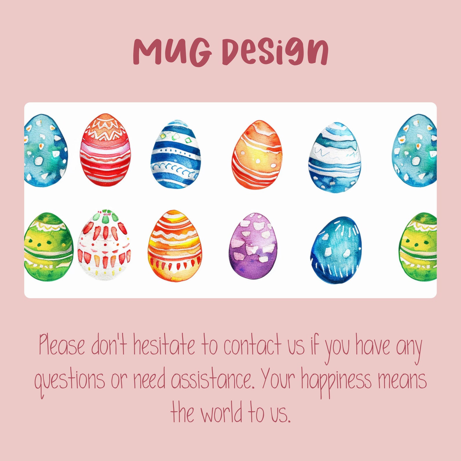 Painted Easter Egg Mug, Happy Easter, Painted Easter Eggs, Easter Mug, Easter Egg Mug, Easter ...