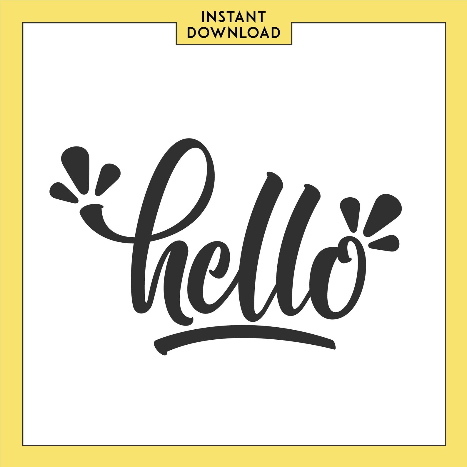 Hello SVG | Hello Art | Hello SVG Download | Hello Svg File | Cricut ...