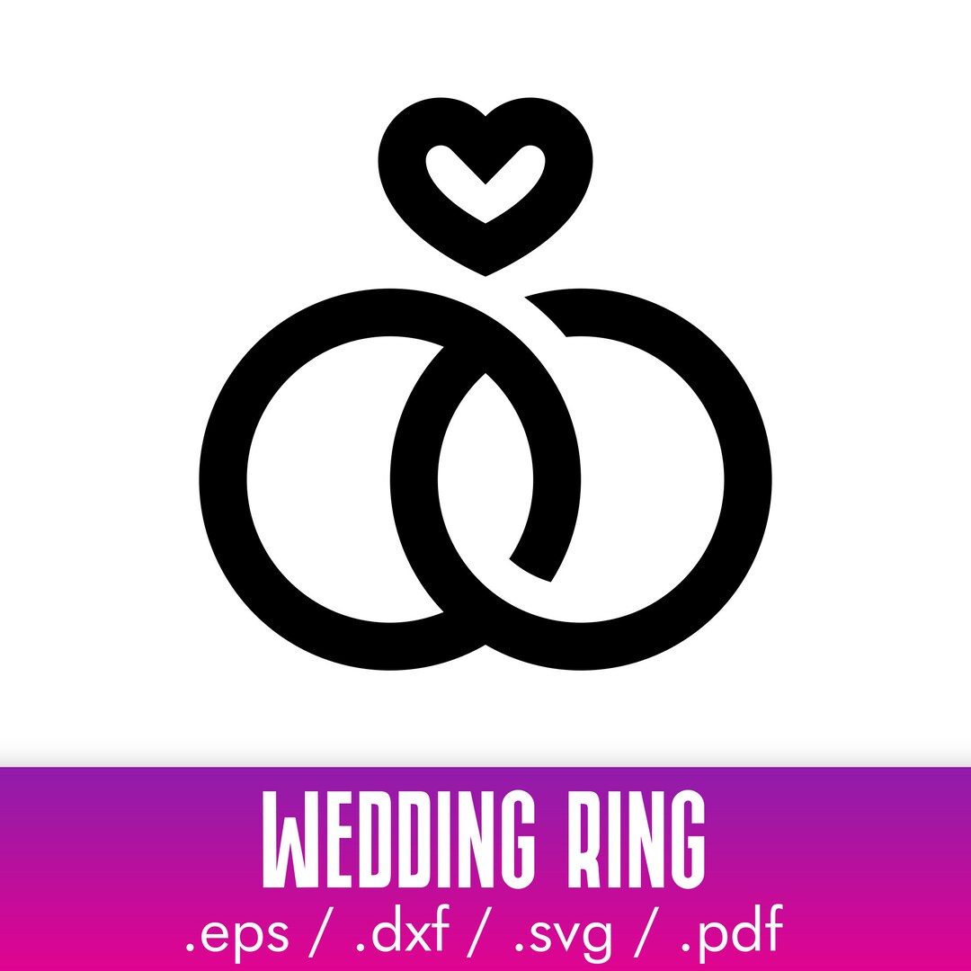 Wedding Ring SVG, Marriage Ring, Engagement SVG, Cut File, Ring Svg ...