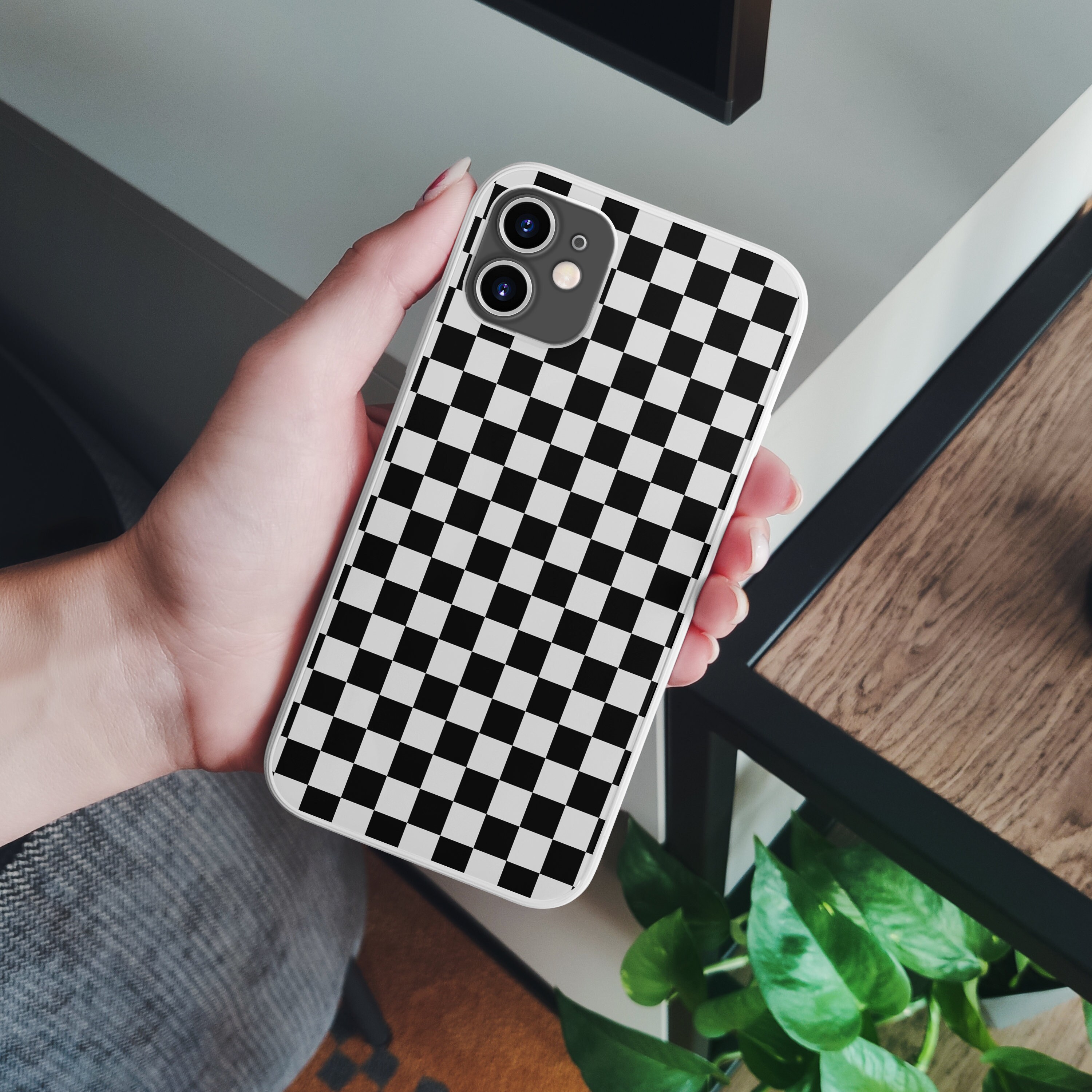 Black and White Checkered Seamless Patter SVG, Seamless Pattern, Line ...