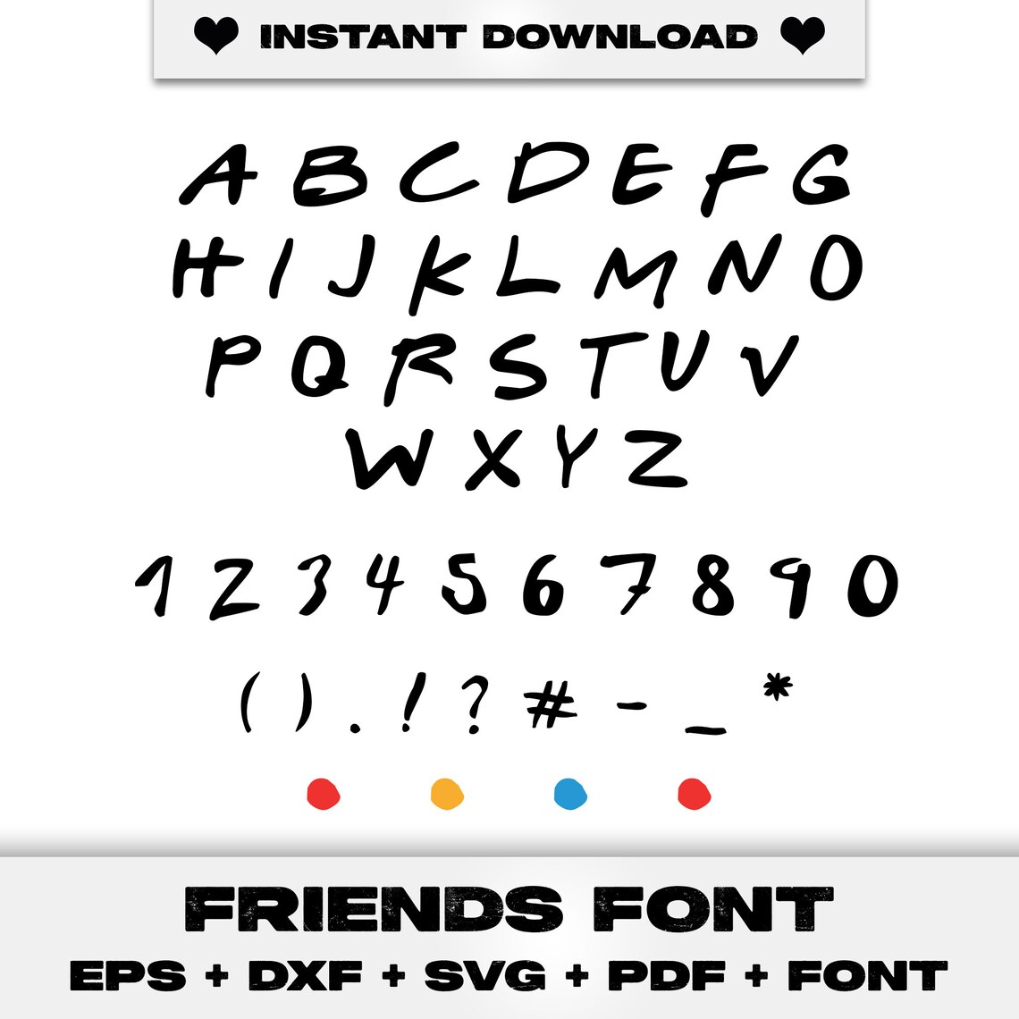 Friends Font | Friends Font SVG | Friends Font for Cricut | Cricut Font ...