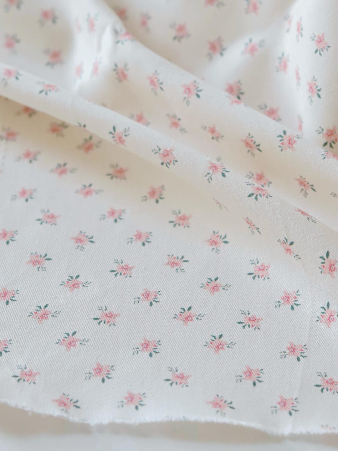 Floral Coquette Pink Cotton Fabric - Etsy