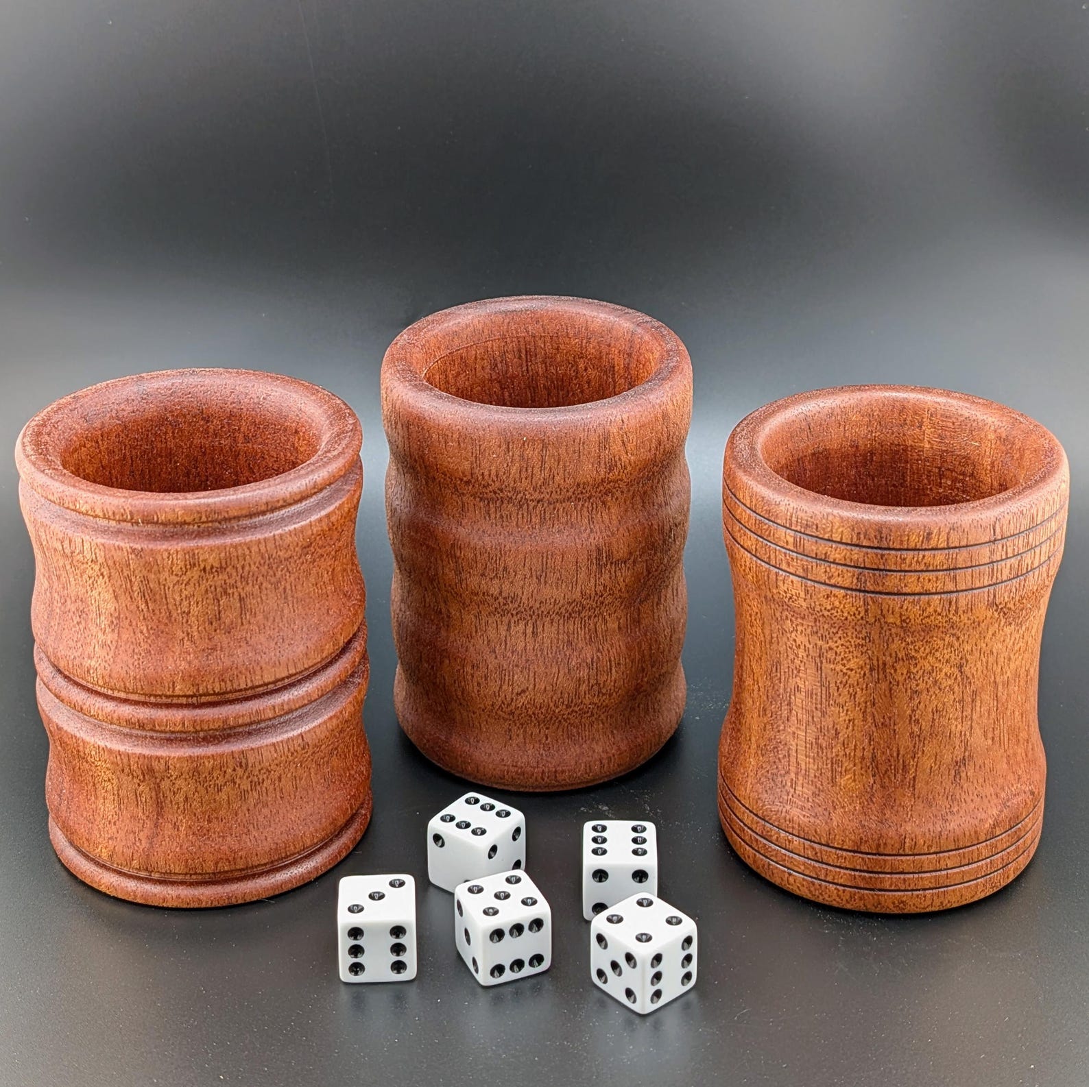 Wooden Dice Cup - African Mahogany - Handcrafted - Etsy