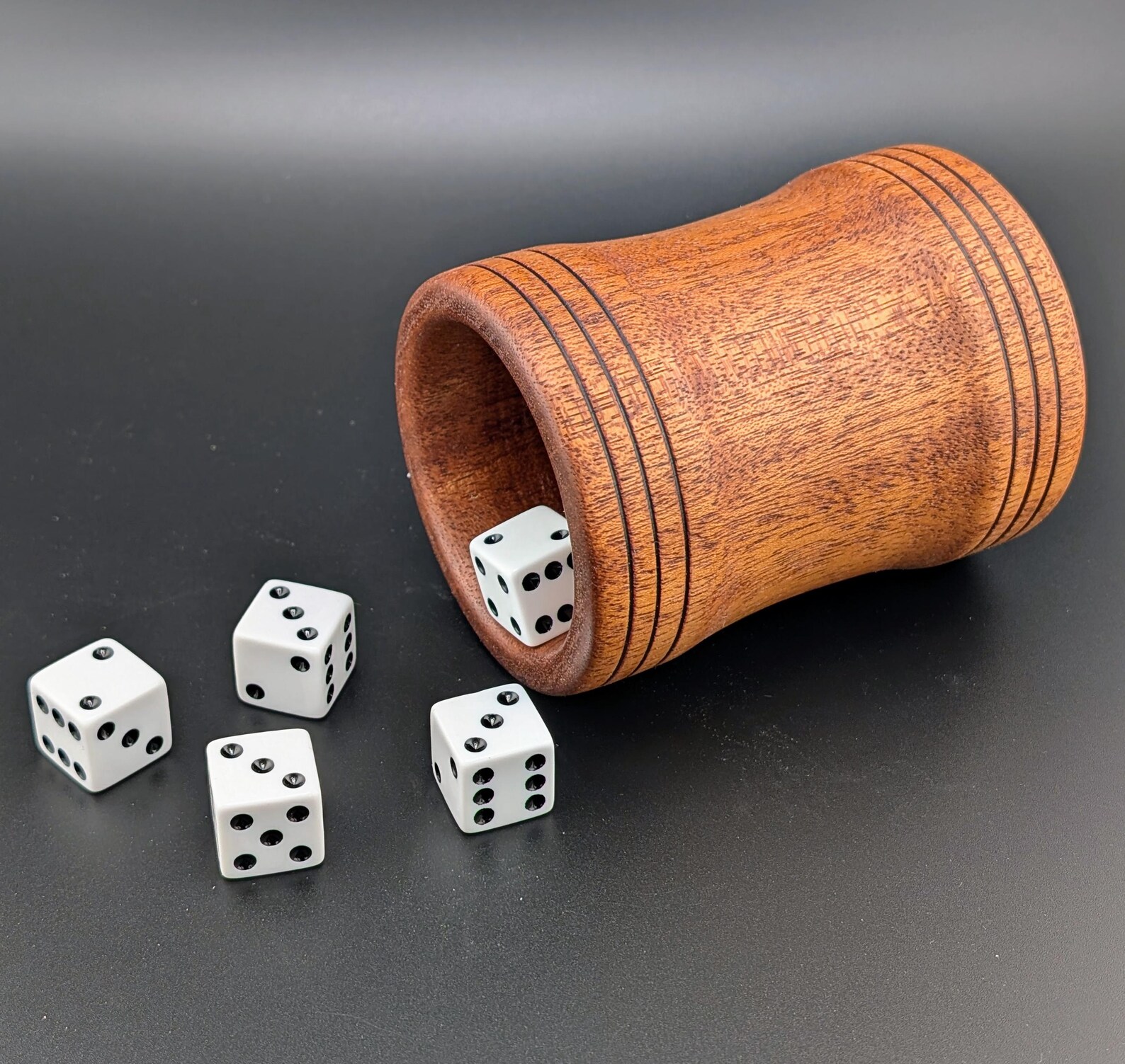 Wooden Dice Cup - African Mahogany - Handcrafted - Etsy