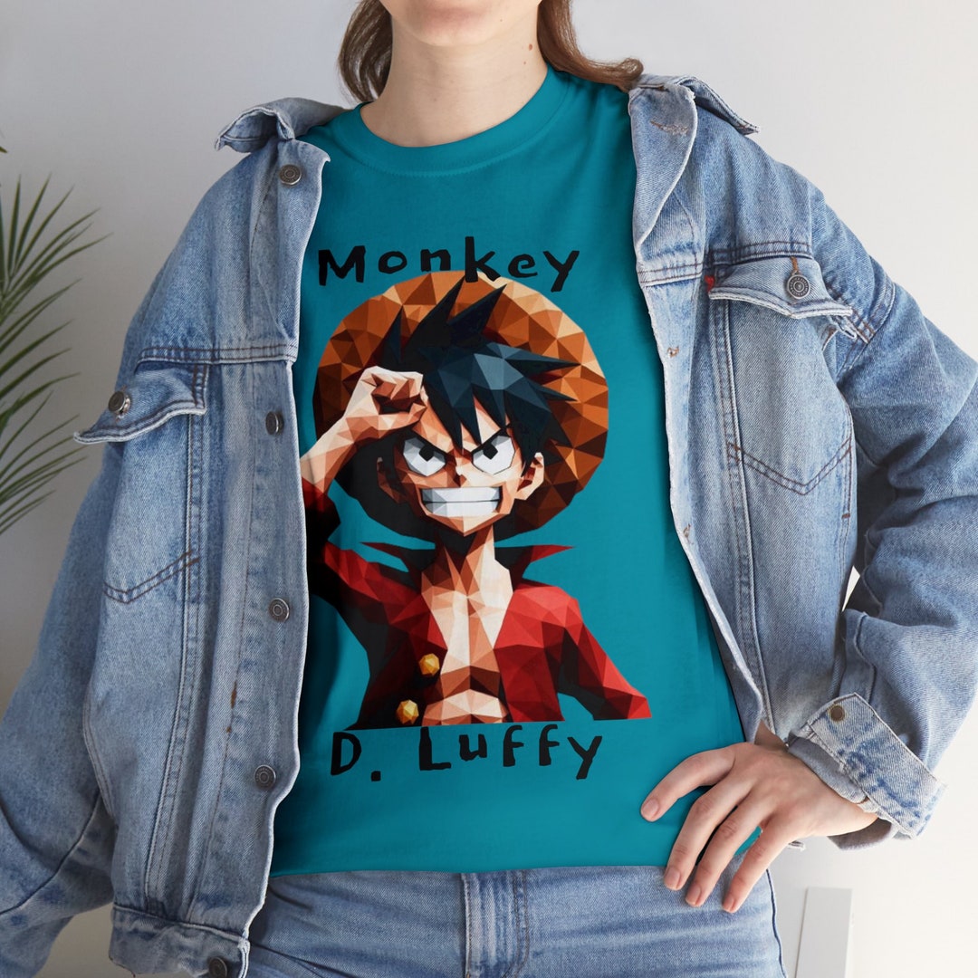 Monkey D. Luffy T-shirt One Piece Anime Clothing - Etsy