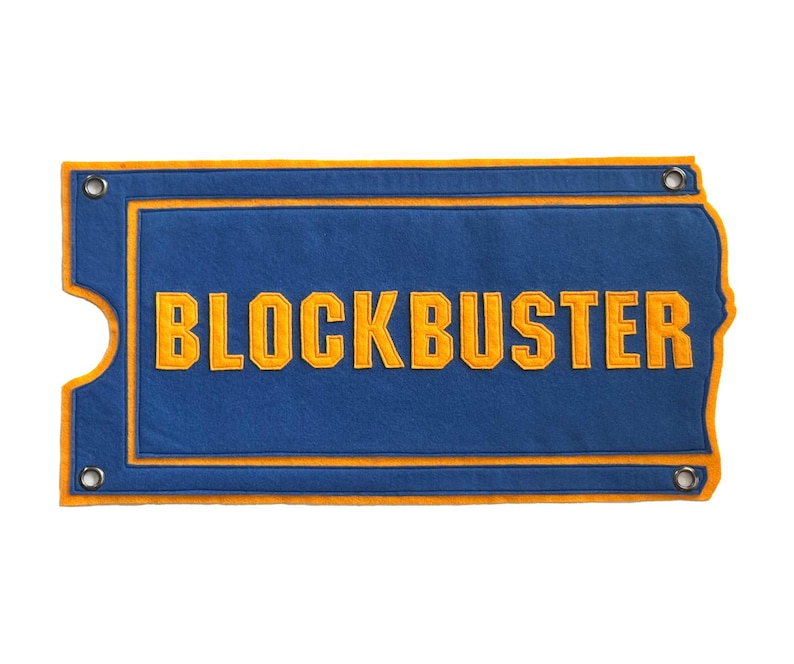 Blockbuster Video Store Felt Banner | Retro Movie Night Decor | 90s ...