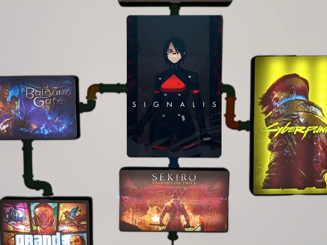 Signalis LED Lightbox Gaming Room Sign Gaming Poster Lighting Wall ...